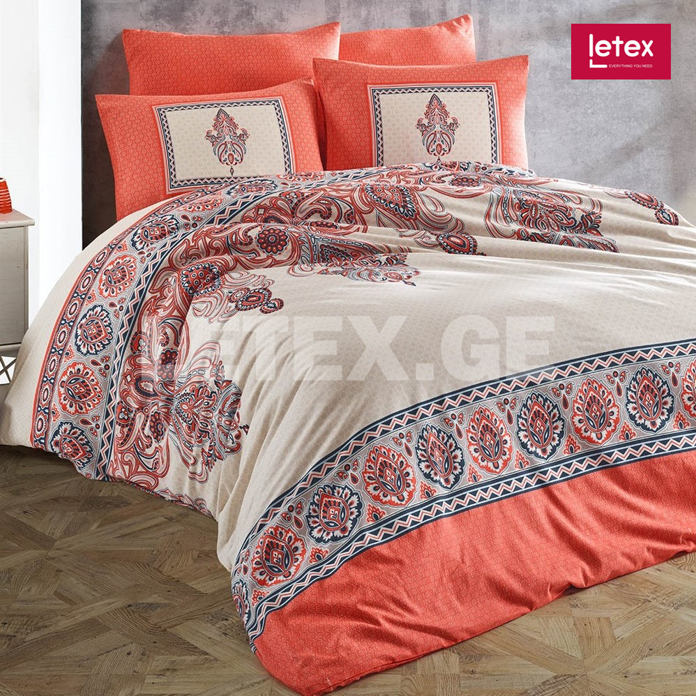 Istanbul Home Collection ორსაწოლიანი თეთრეული (Umman Kirmizi) - LETEX.GE